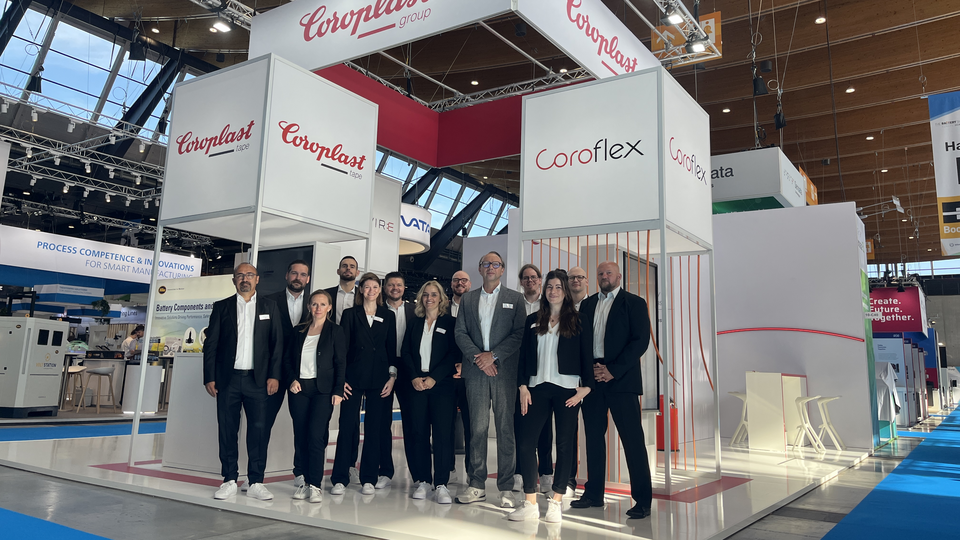 Coroplast Tape and Coroflex at the Battery Show in Stuttgart
